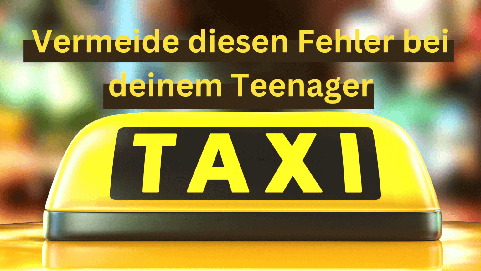 Jugendliche sollen Taxifahren lernen